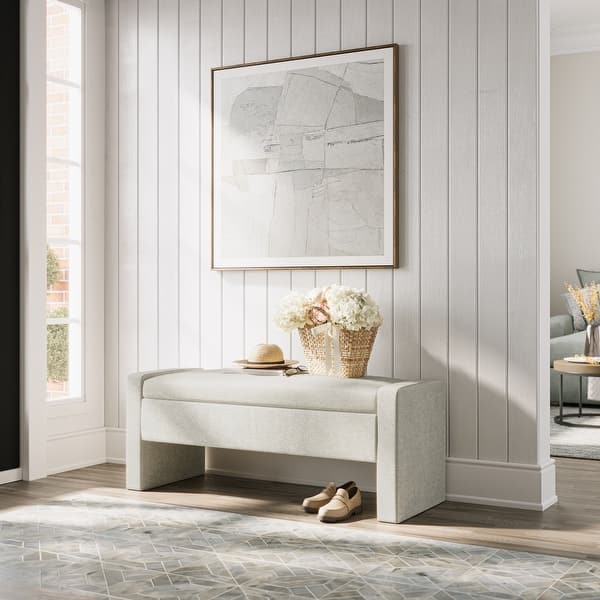 Upholstered Padded Storage Bench by Jofran - On Sale - Bed Bath ...