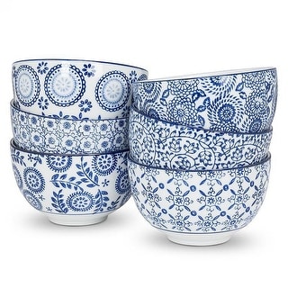 Set Of 6 Assorted Patterned Deep Bowl - Bed Bath & Beyond - 40026012