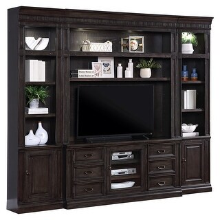 Fairview Home 4 Piece Modular Entertainment Wall - 110W x 21D x 94H ...