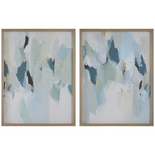 Uttermost Seabreeze Abstract Framed Canvas Prints Set/2 - Bed Bath & Beyond - 38325880