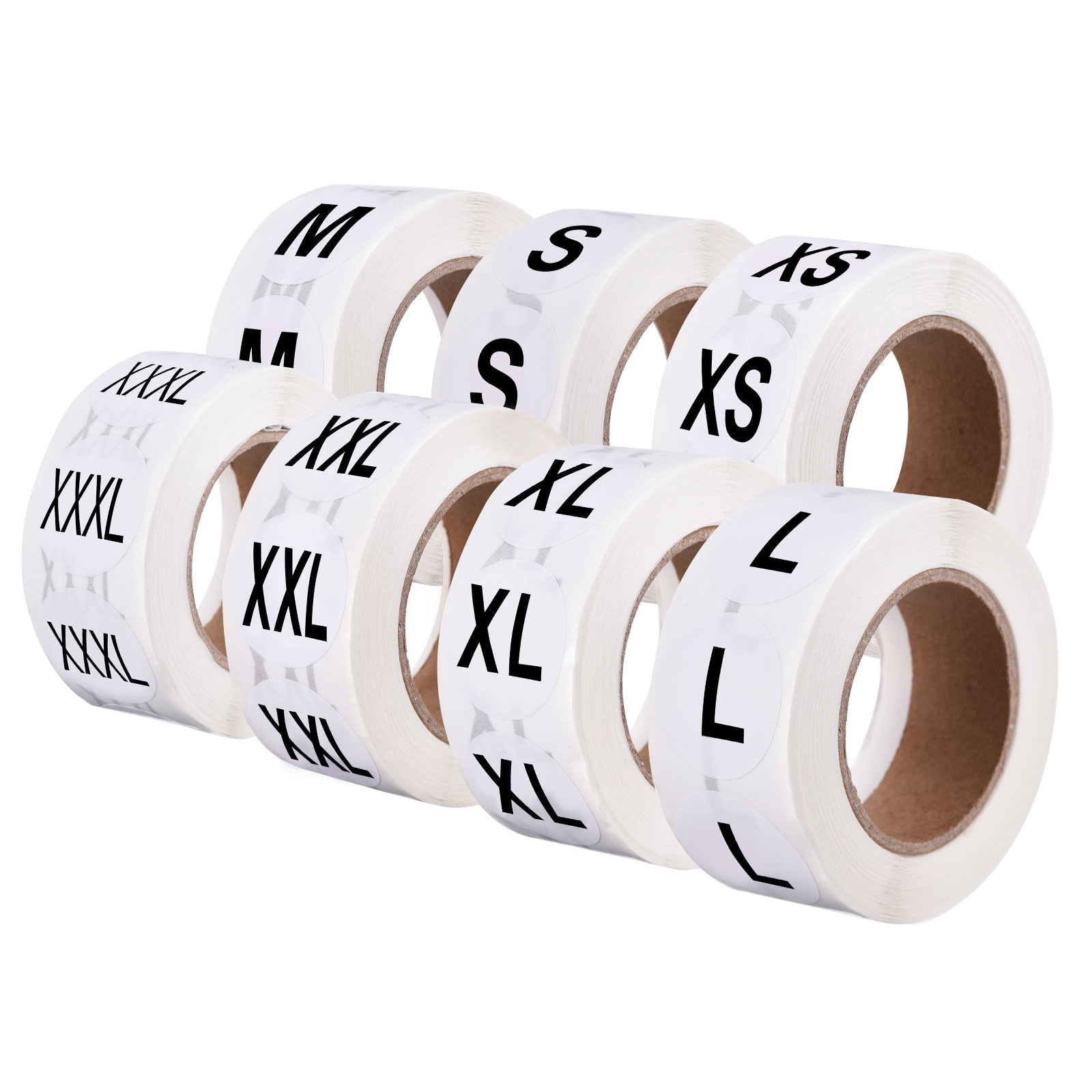Clothing Size Sticker Label Coding Label 25mm Dia Adhesive Labels - Bed ...