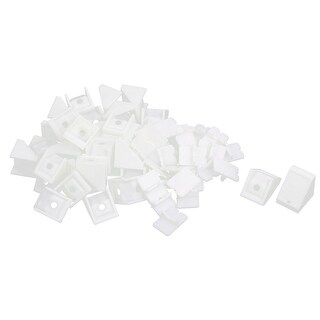 Cabinet Nylon Corner Braces Angle Brackets White 20x20x17mm 30pcs - Bed ...