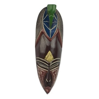 Handmade Adi Pa African wood mask (Ghana) - Bed Bath & Beyond - 32530892