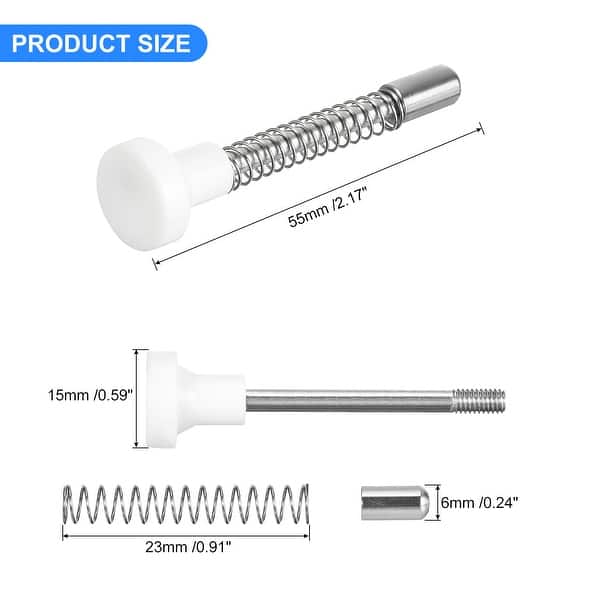 Plunger Latches, Steel Spring-Loaded Bolt Plunger Latch 8Pcs - Bed Bath ...