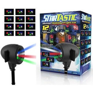 Startastic Holiday Laser Lights Projector Movie Slide 12 Modes - Bed ...