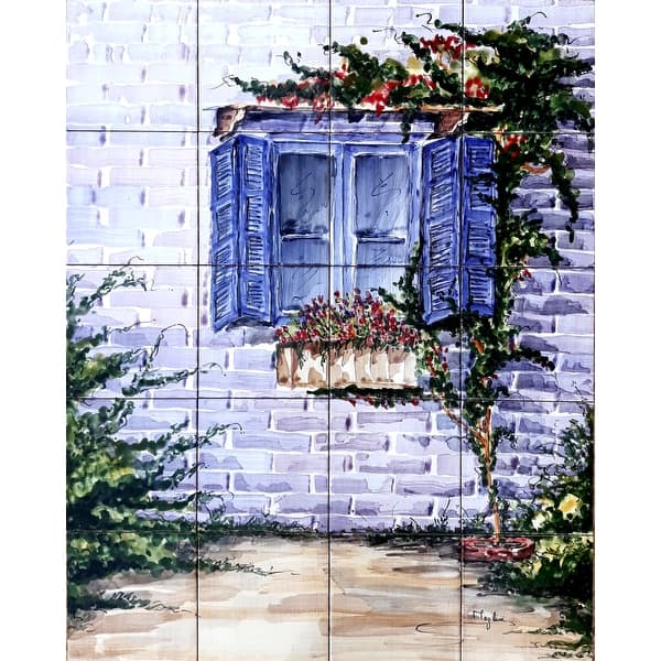 24in x 30in French Country Backsplash 20pc Tile Ceramic Wall Mural ...