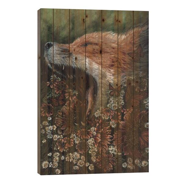 The Riot Of Flowers Is Incessant Print On Wood by Aliza and Her ...