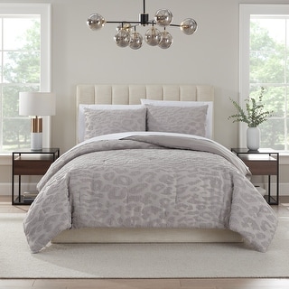 Nine West Mia Tufted Leopard Texture Comforter Set - Bed Bath & Beyond ...
