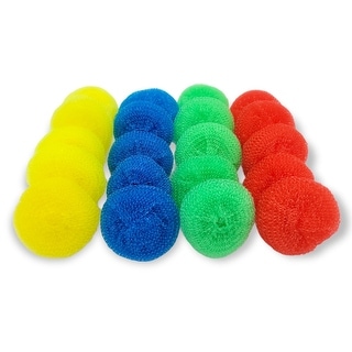 Handy Housewares Round Non-Scratch Nylon All Surface Dish Scouring Pads ...