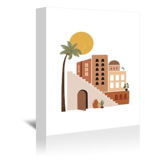 Americanflat - 8" x 10" Abstract City by Elena David Wrapped Canvas ...