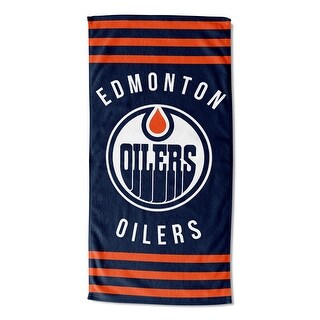 NHL 620 Oilers Stripes Beach Towel - 30x60 - Bed Bath & Beyond - 33579714