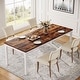 Dining Table for 6-8 Person, 78 inch Long Rectangular Kitchen Dining ...