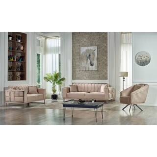 Pulo 4-Pieces Comfortable Sleeper Modern One Sofa One Loveseat Two ...