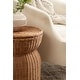 Kate and Laurel Thatch Rattan Side Table - 17x17x21 - Bed Bath & Beyond ...