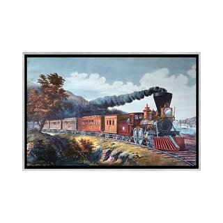 iCanvas "American Express Train, 1864" by Currier & Ives Framed - Bed ...