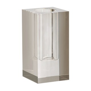 A&B Home 8-inch Short Transparent Rectangular Vase - Bed Bath & Beyond ...