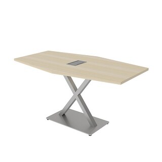 3X5 Hexagon Conference Table With X Base Data And Electric Unit - Bed ...