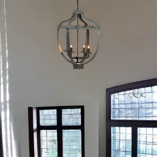 4 - Light Metal Chandelier with Adjustable Chain（No Bulb） - Bed Bath ...