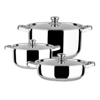 Advanced Aluminum 6-Piece Cookware Set -Titanium Coating - Induction ...