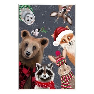 Stupell Cozy Woodland Creatures Patterned Wall Plaque Art, Design by ...