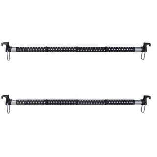Gforce 2 Pack Heavy Duty Expandable Hanging Clothing Car Bar - Bed Bath ...