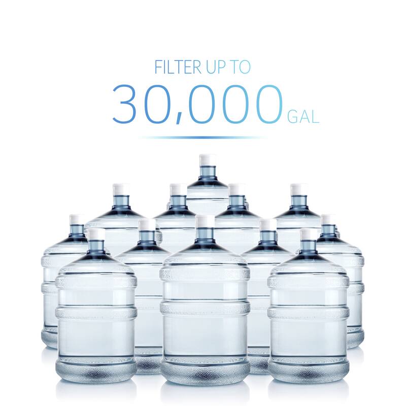 iSpring 3 Stage 20'' Whole House Water Filter System with 3/4'' NPT ...