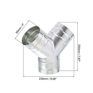 Duct Splitter, Y Connector Air Vent Duct Hose Exhaust Pipe Adapter ...