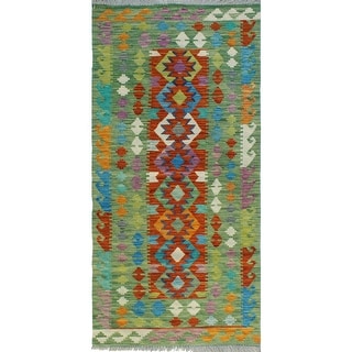 Flatweave Dabir Green/Rust Runner - 2'8" x 6'1" - Bed Bath & Beyond ...