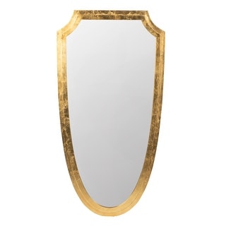 Shield Shape Metal Frame Wall Mirror, Gold - Bed Bath & Beyond - 32110322