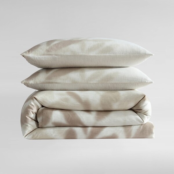 Calvin Klein Shadow Branches Cotton Beige Comforter Set Bed Bath Beyond 41897197