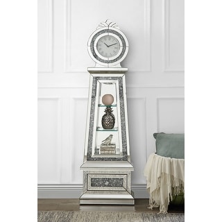 Grandfather Clock with Led in Mirrored and Diamonds Glass Floor Clock ...