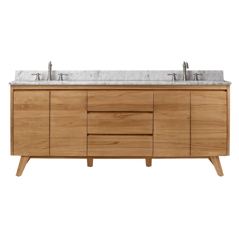 Avanity Coventry 73" Free Standing Double Vanity Set with Wood ...