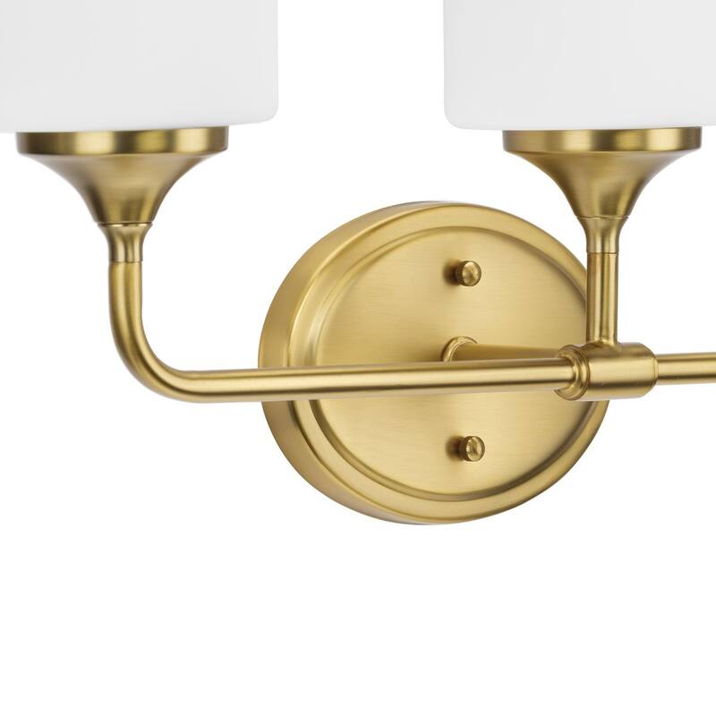 Lynzie Collection Three-Light Brushed Gold Etched Opal Glass Modern ...