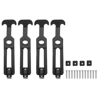 4-Pack T-Handle Rubber Flexible Draw Latches,4.3" Latches for Toolbox ...