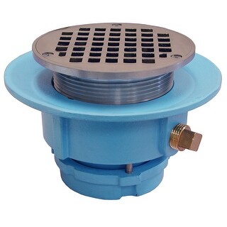 Jones Stephens D67001 2 X 4 Adjustable Floor Drain Set With NIBR Round ...