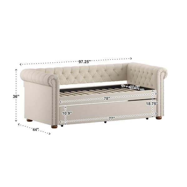 Knightsbridge Chesterfield Daybed By Inspire Q Artisan Bed Bath