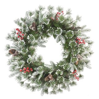 Puleo International 24" Decorated Wreath - Bed Bath & Beyond - 36211041