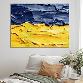 Designart "Remembering Ukraine Abstract Painting" Abstract Painting ...