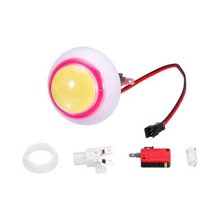 Starts Arcade Buttons ABS Round Rainbow Convex Button for Video Games ...