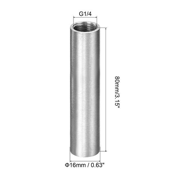 304 Stainless Steel G1/4 Female DN8 Straight Pipe Coupling Fitting ...