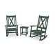 POLYWOOD Braxton 3-Piece Porch Rocking Chair Set - Bed Bath & Beyond ...
