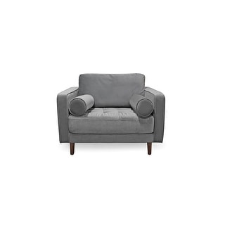 ROMA CHAIR in GREY VELVET - Bed Bath & Beyond - 38166624
