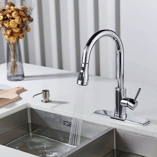 Forious Kitchen Faucet with Pull Down Sprayer Single Handle - Bed Bath ...