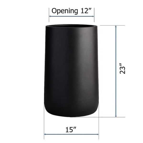 DreamPatio Glendale Round Fiberstone Planter - Bed Bath & Beyond - 31580610