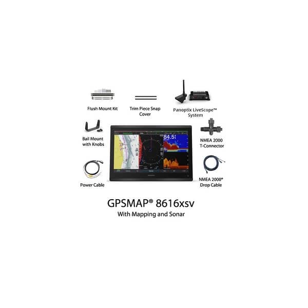 Garmin GPSMAP 8616xsv with Panoptix Livescope System - Bed Bath ...