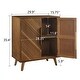 Art Leon Handcrafted Wood Sideboard with 2 Doors - Bed Bath & Beyond ...