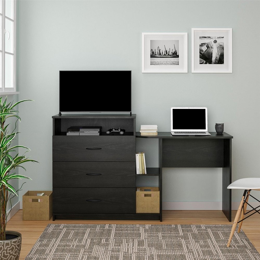 Somerset 3 in 1 Media Dresser and Desk Combo White Bed Bath Beyond 37996850