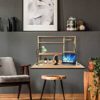 Fold Down Wall Mounted Laptop Desk Floating Stand - Bed Bath & Beyond ...