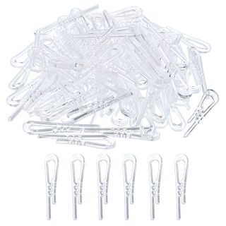 300Pcs Plastic Alligator Clips, 1.57" Clear U Shape Shirt Clip with ...