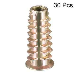 Threaded Insert Nuts Hex Socket M6 Internal Threads 25mm Length 30pcs ...